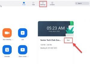 How to Schedule and Host a Zoom Meeting | Senior Tech Club